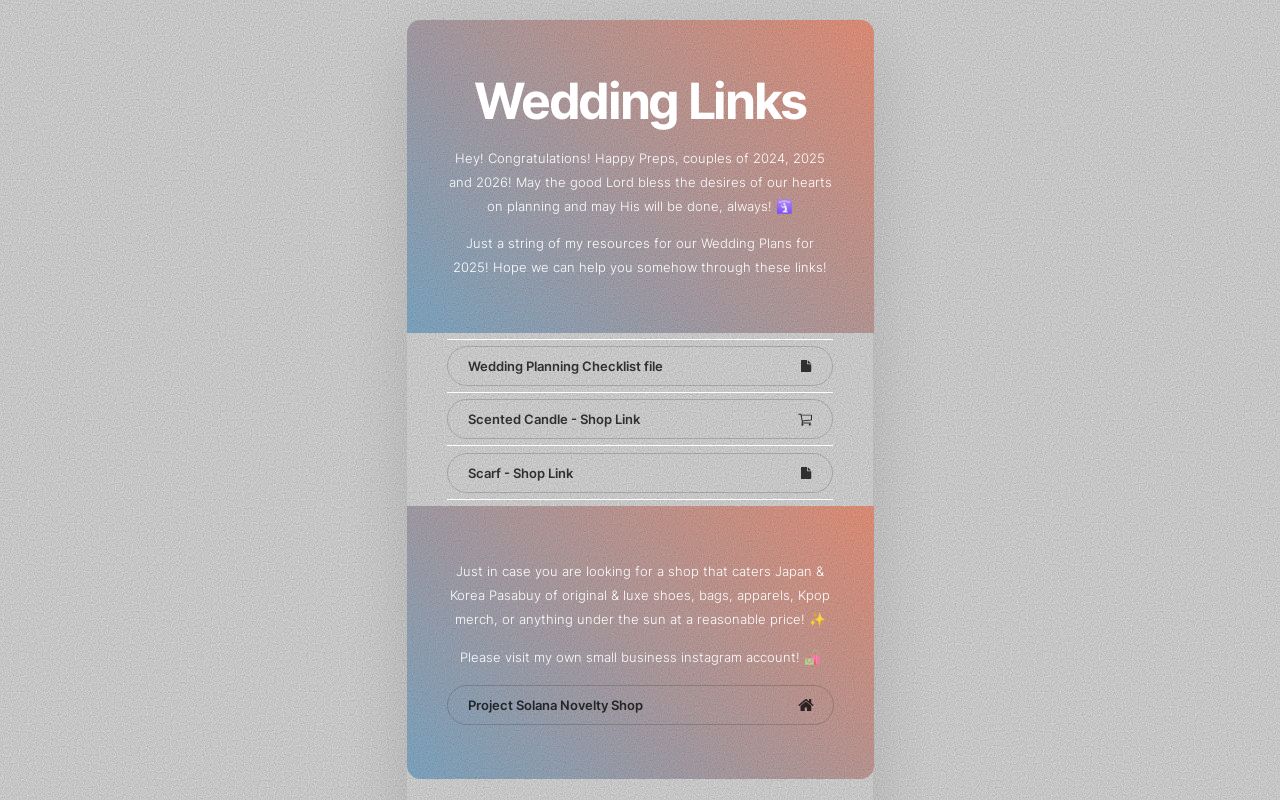 Wedding Links